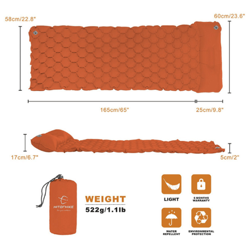 Outdoor Camping Inflatable Mattress Tent Sleeping Mat | My Beach Kit